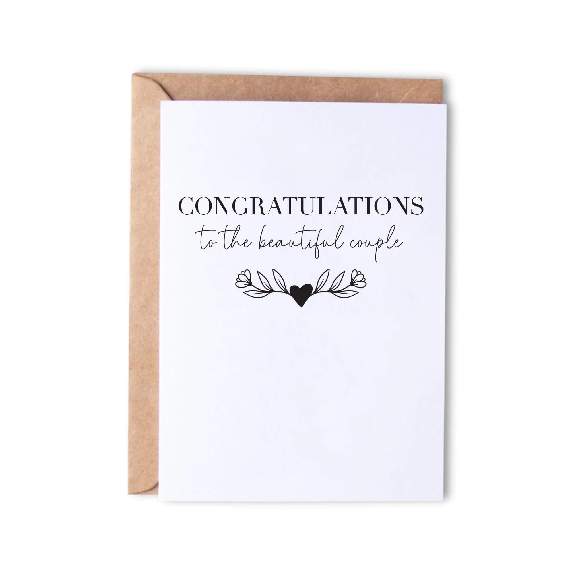 Congrats Beautiful Couple Greeting Cards – Monk Designs